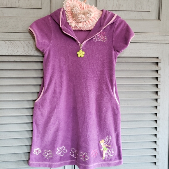 Disney | Pajamas | Disney Girls Bathrobesize L Purple With Embroidered ...